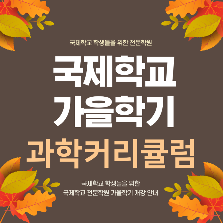 엘리의국제학원 송도청라 국제학교 가을학기 과학 커리큘럼 국제학교 내신관리 Chemistry 네이버 블로그